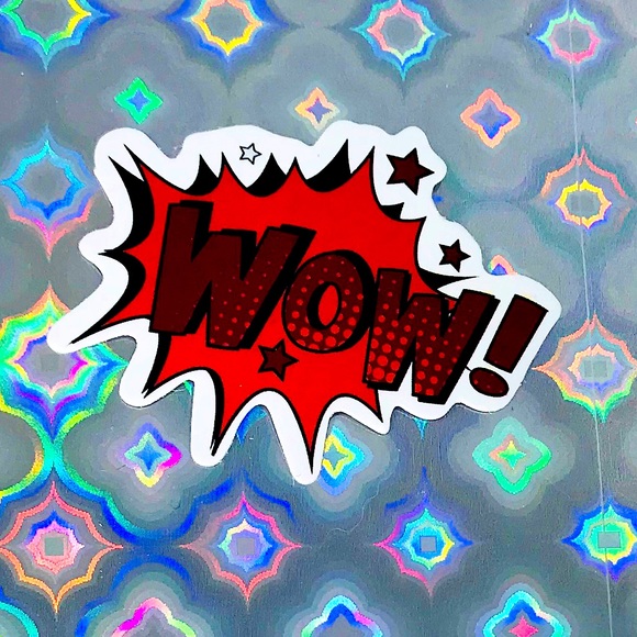 Wall Decor | Wow Action Bubble Comic Book Vibes Contrast Sticker | Poshmark